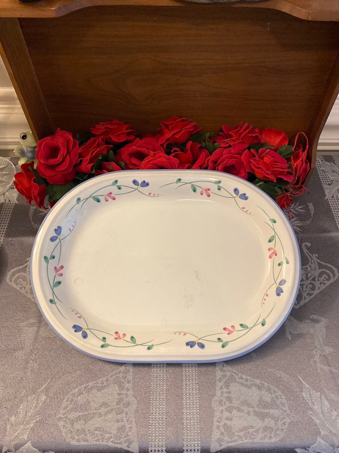 Allegro Stoneware Hearthside Oval Vegetable Serving Dish - Etsy