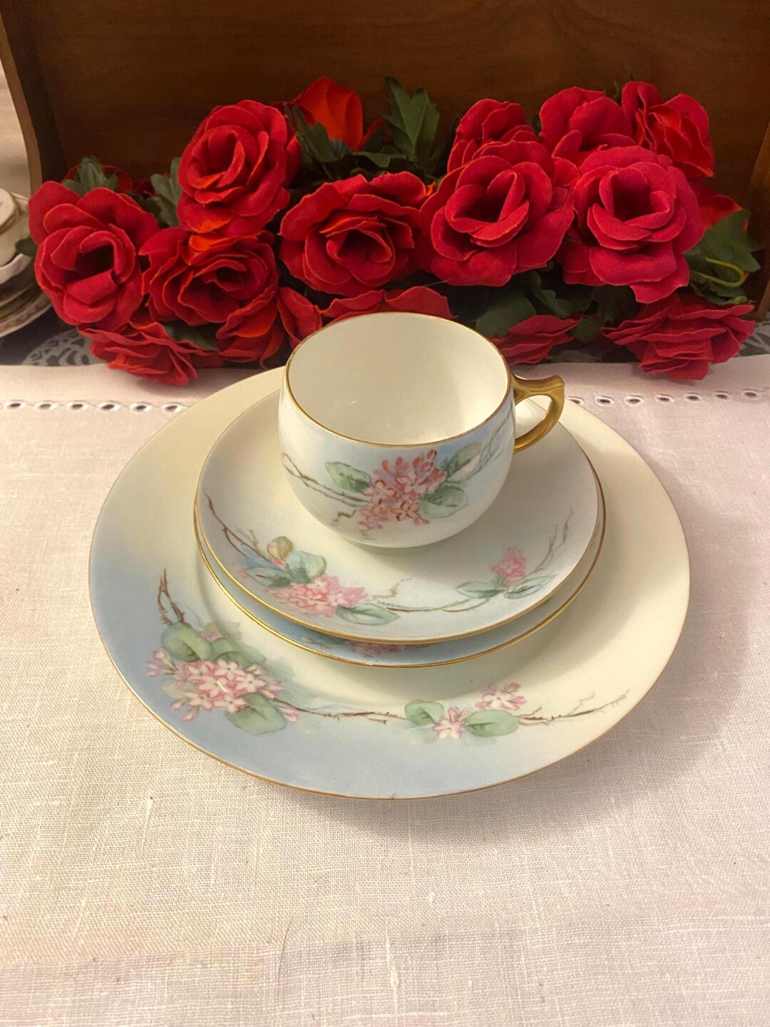 Paul Muller Selb Apple Blossom Four Piece Set, Circa 1920-1928 - Etsy