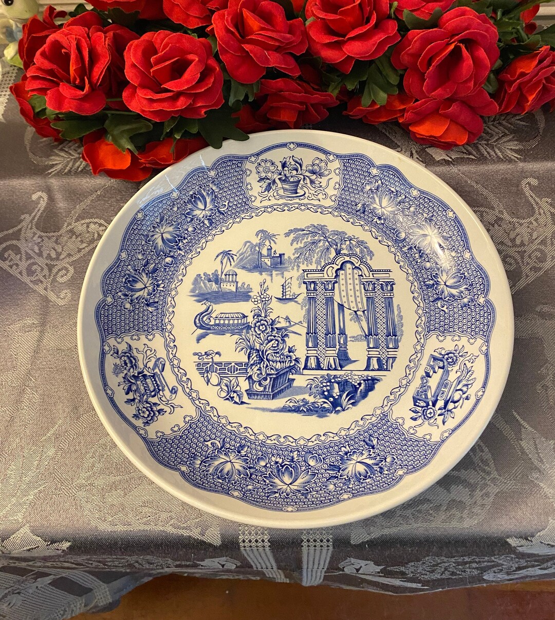 Spode Blue Room Regency Collection Pagoda Pasta Bowl - Etsy