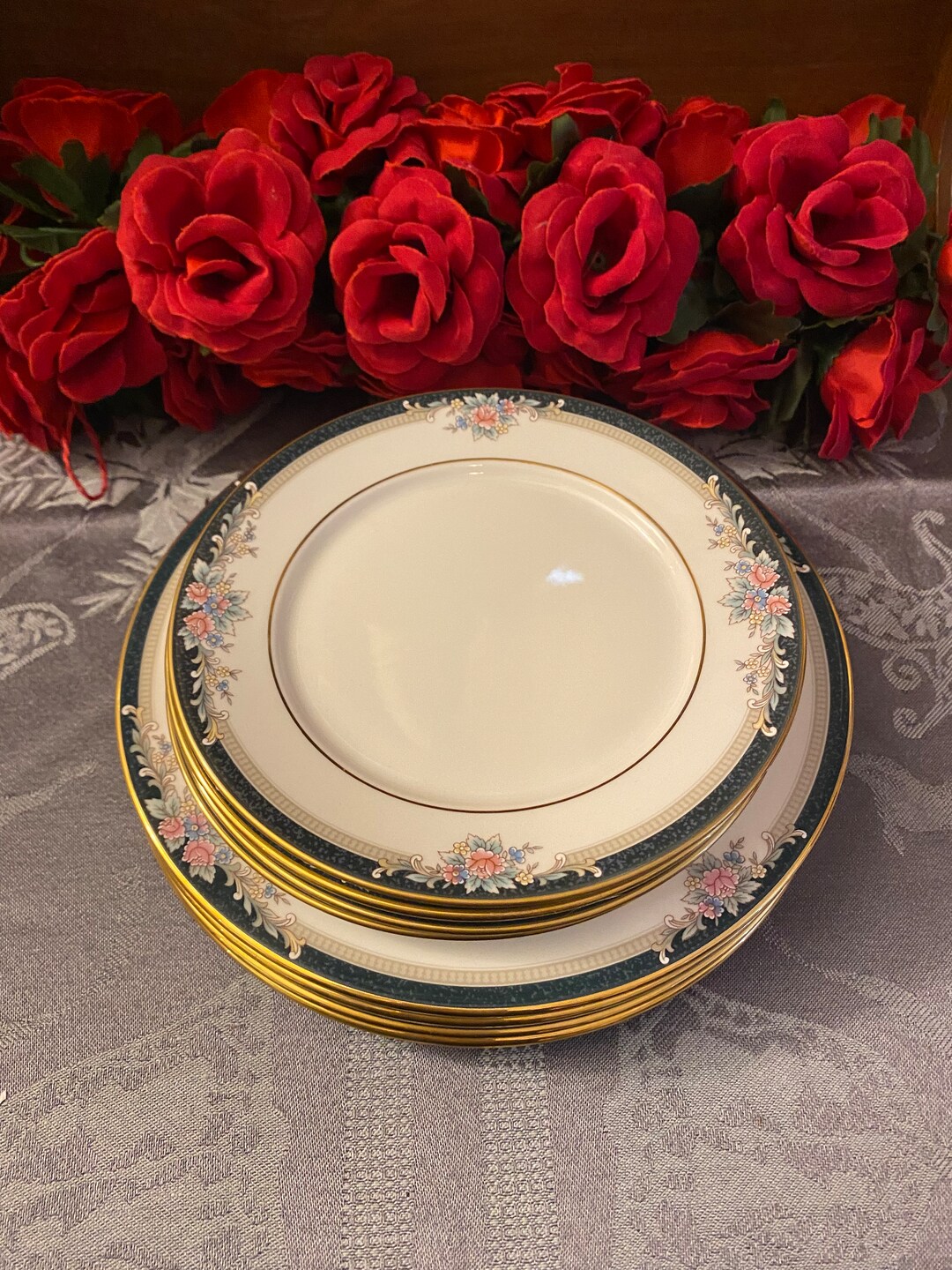 Set of 8 Lenox Alyssa Salad and Bread and Butter Plates - Etsy