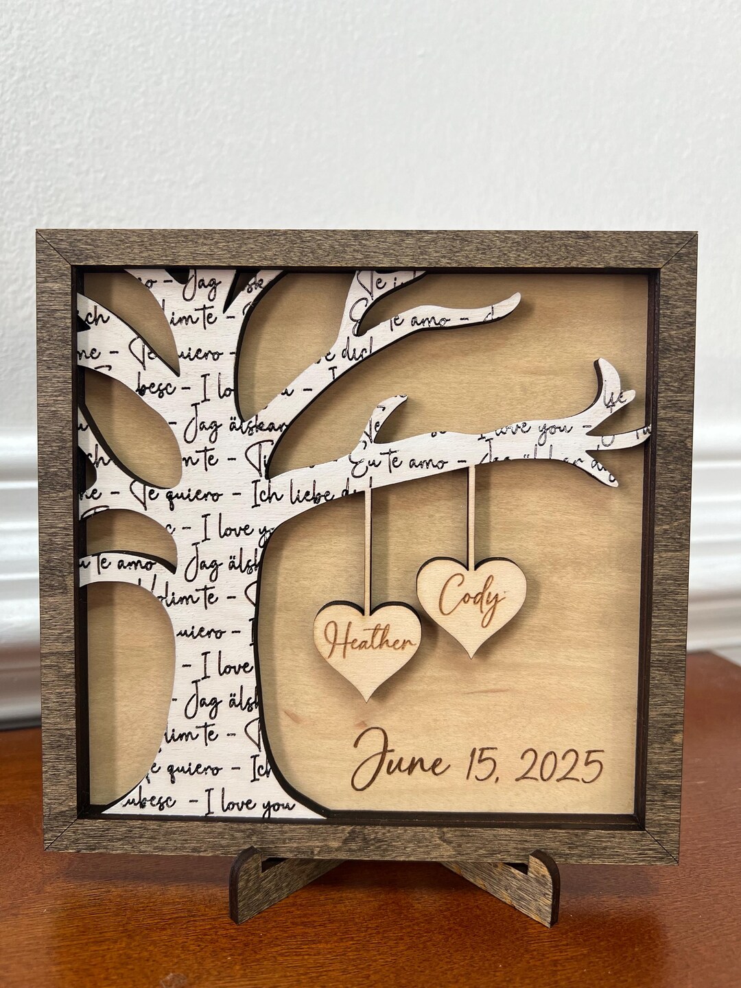 Personalized Couples Gift, Wedding Gift, Anniversary Gift, Engagement ...