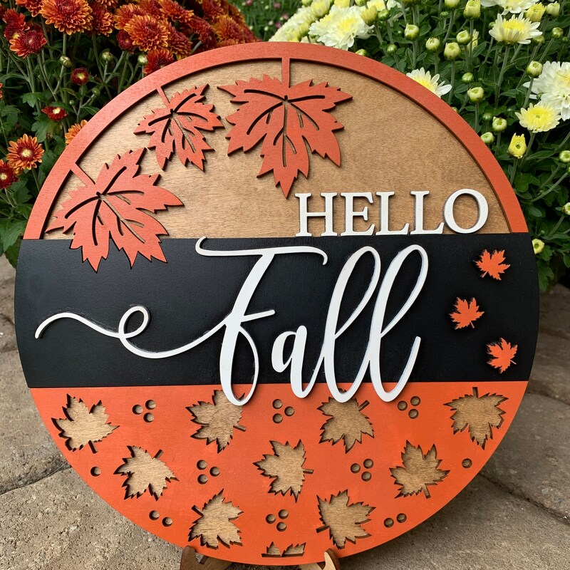 Fall Wooden Sign - Etsy