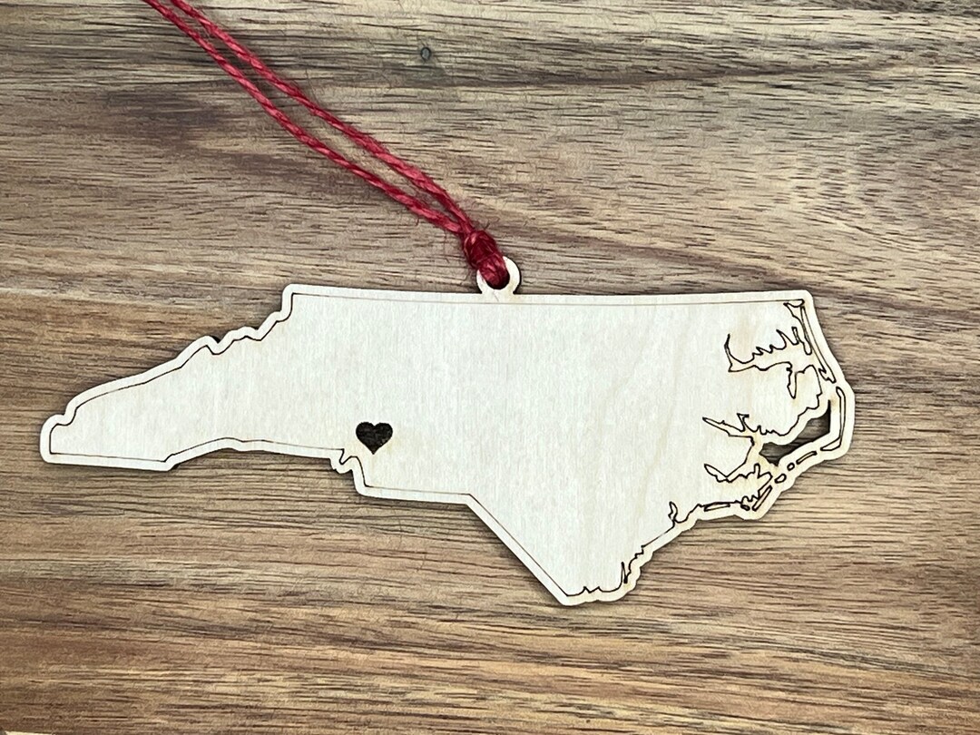 North Carolina State Ornament, Personalized North Carolina Ornament ...