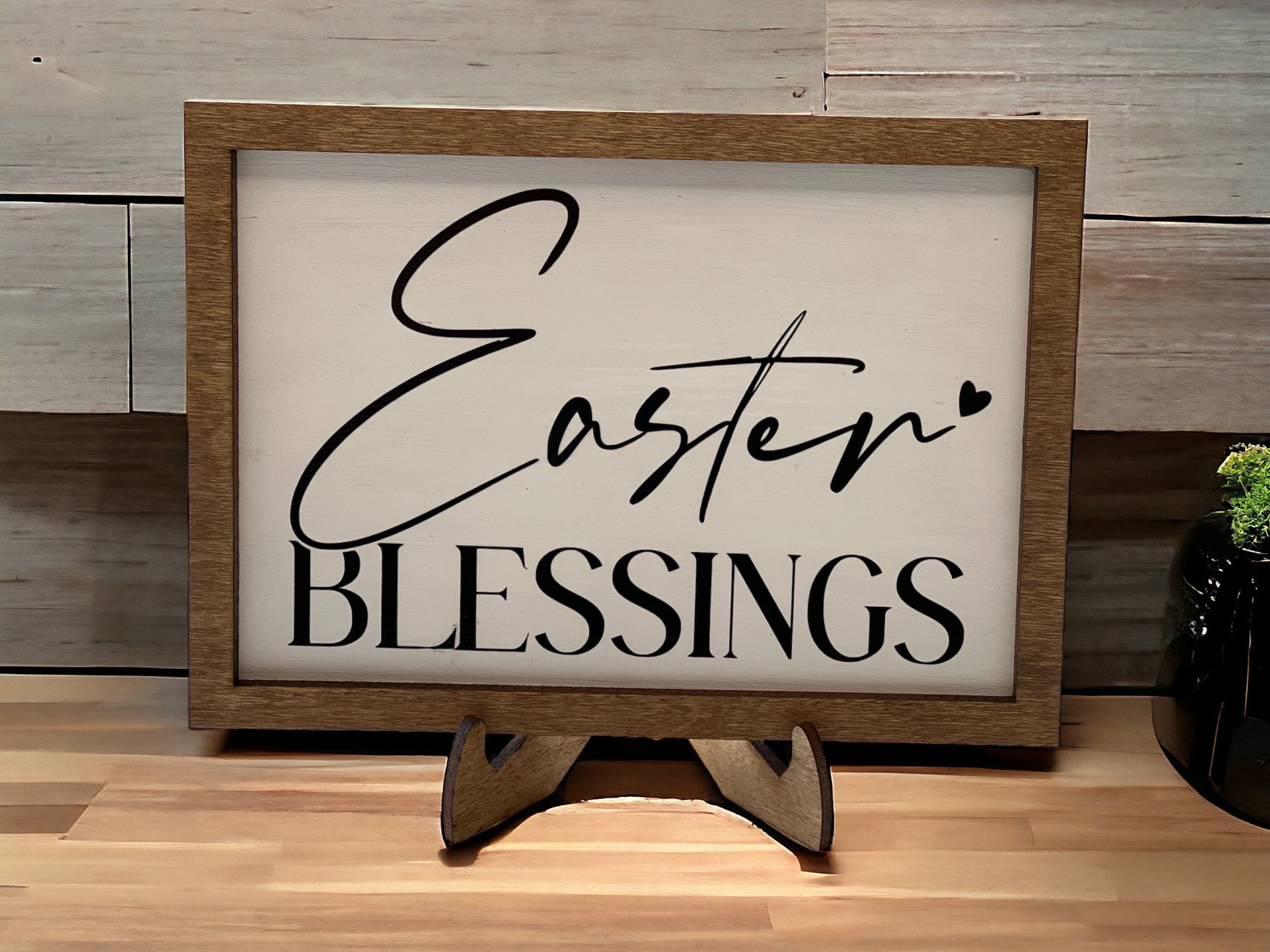 Easter Blessings Sign, Easter Tiered Tray Sign, Christian Easter Sign ...