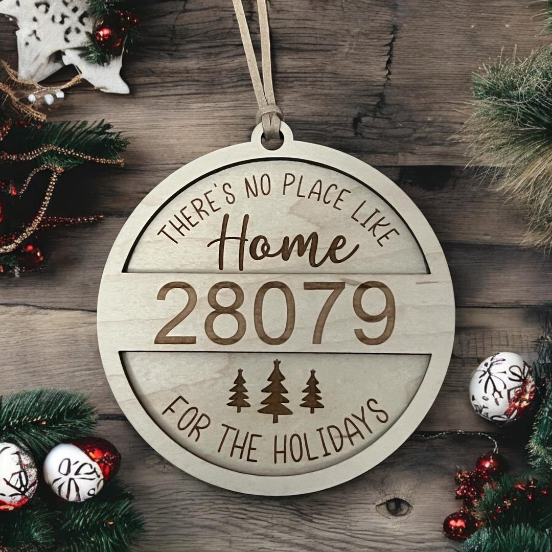Zip Code Christmas Ornament, Hometown Christmas Ornament, Zip Code ...