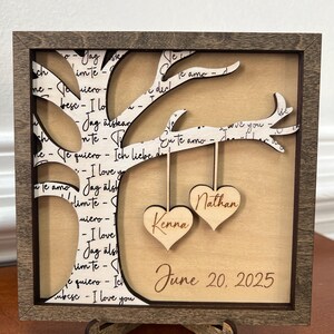 Personalized Couples Gift, Wedding Gift, Anniversary Gift, Engagement ...