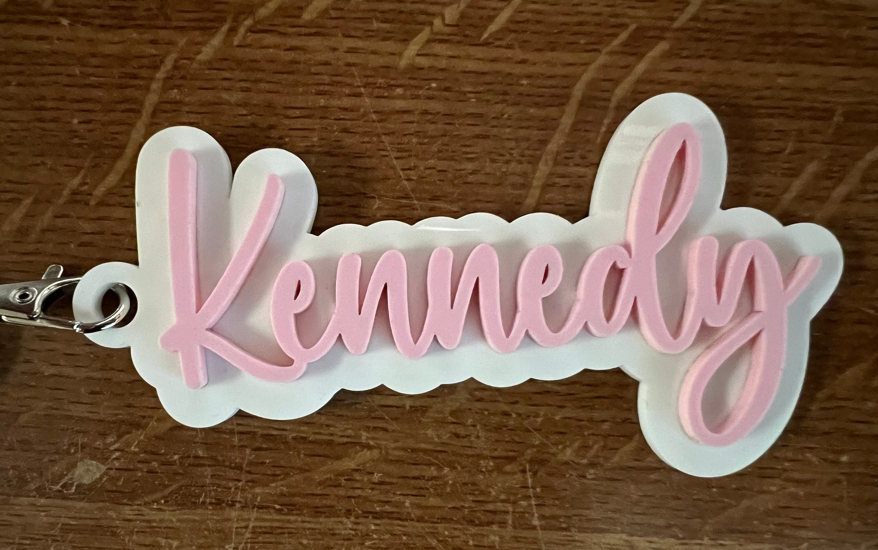 Personalized Name Tag, Name Keychain, Name Backpack Tag, 3D Nametag ...