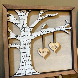 Personalized Couples Gift, Wedding Gift, Anniversary Gift, Engagement ...