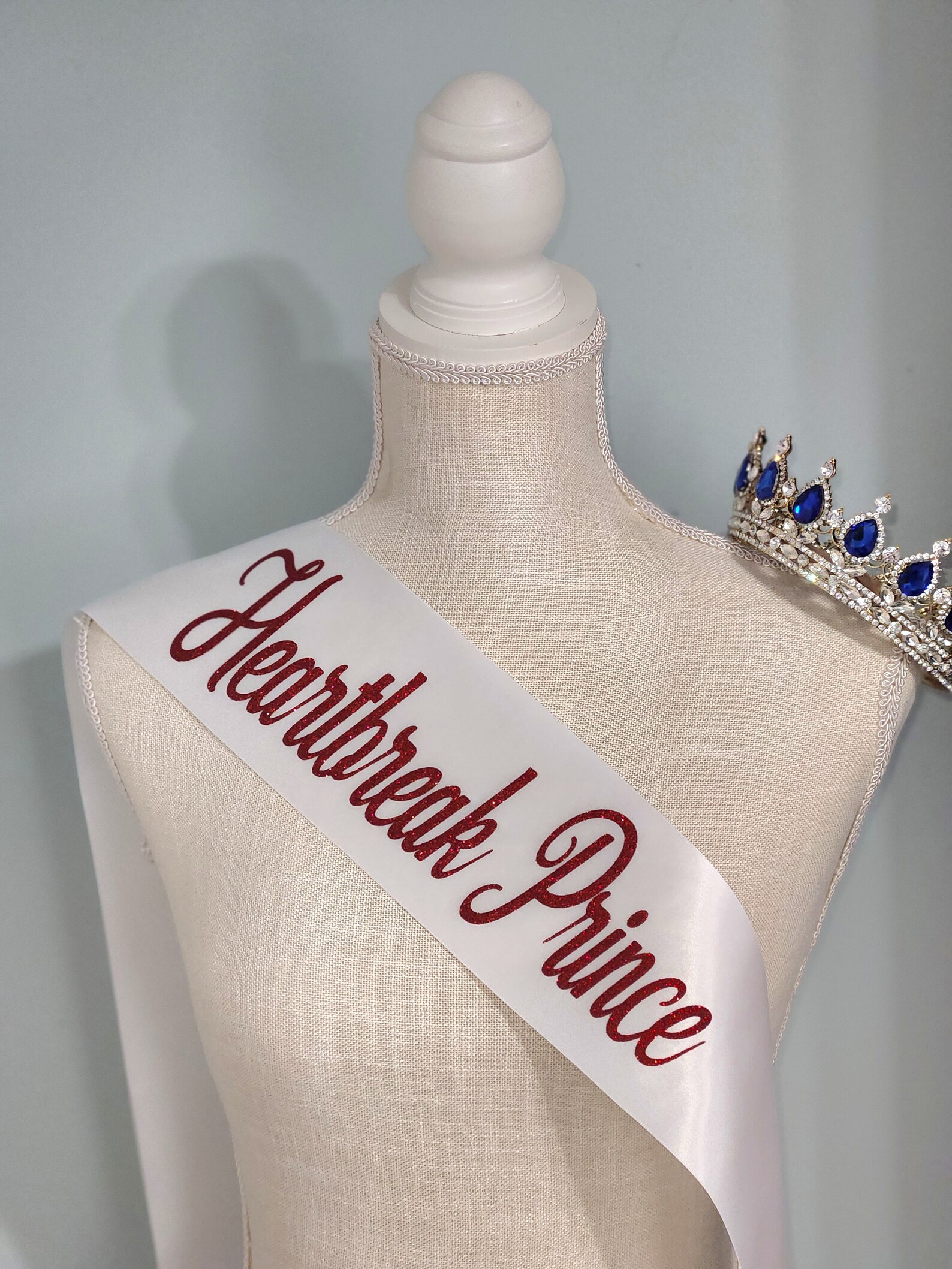 Sparkly Heartbreak Prince Sash | Custom Colors, Eras Tour Outfit - Etsy
