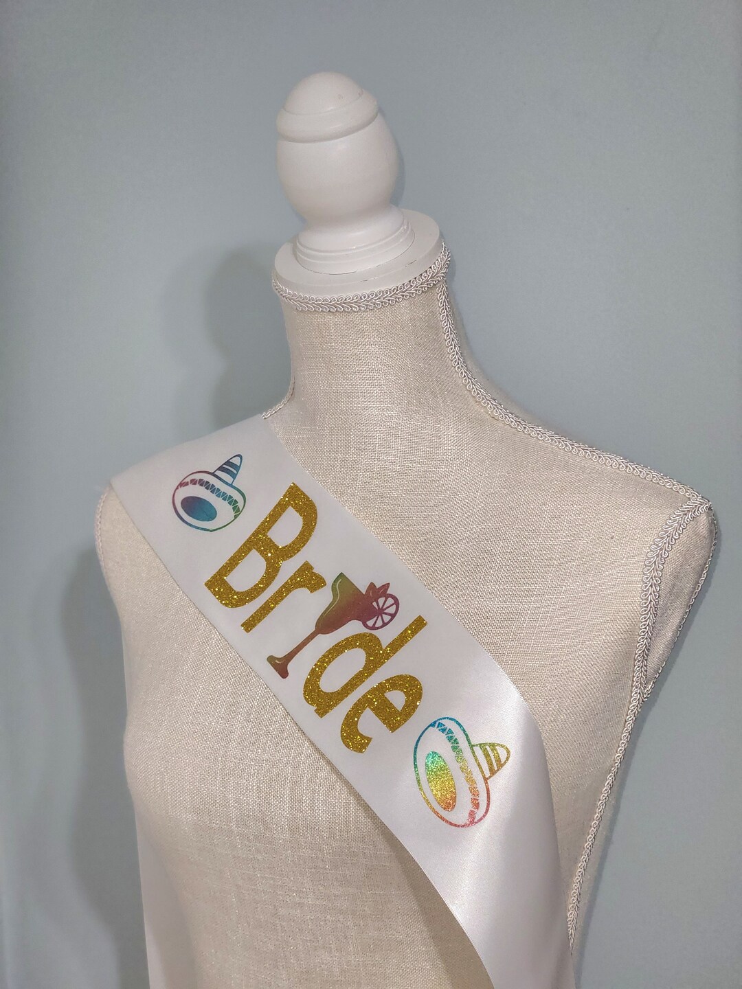 Final Fiesta Themed Bride Sash | Custom Colors Available | Nacho ...