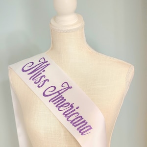 Taylor Swift Miss Americana Sash Custom Colors Available Lover Era Eras ...