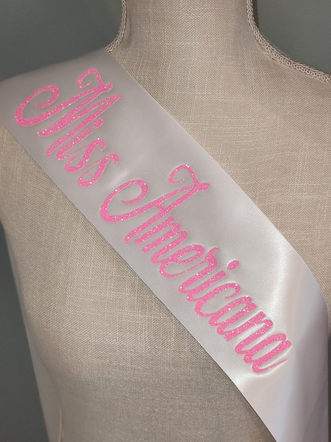 Miss Americana Fluorescent Pink Sash Lover Era Eras Tour Outfit - Etsy