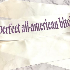 Perfect All American Btch Olivia Rodrigo Sash GUTS World Tour Concert ...