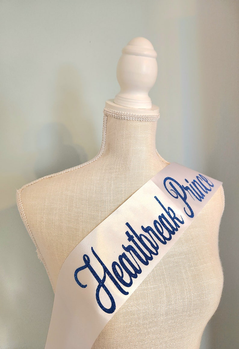 Heartbreak Prince Sash custom Colors Available Eras Tour - Etsy