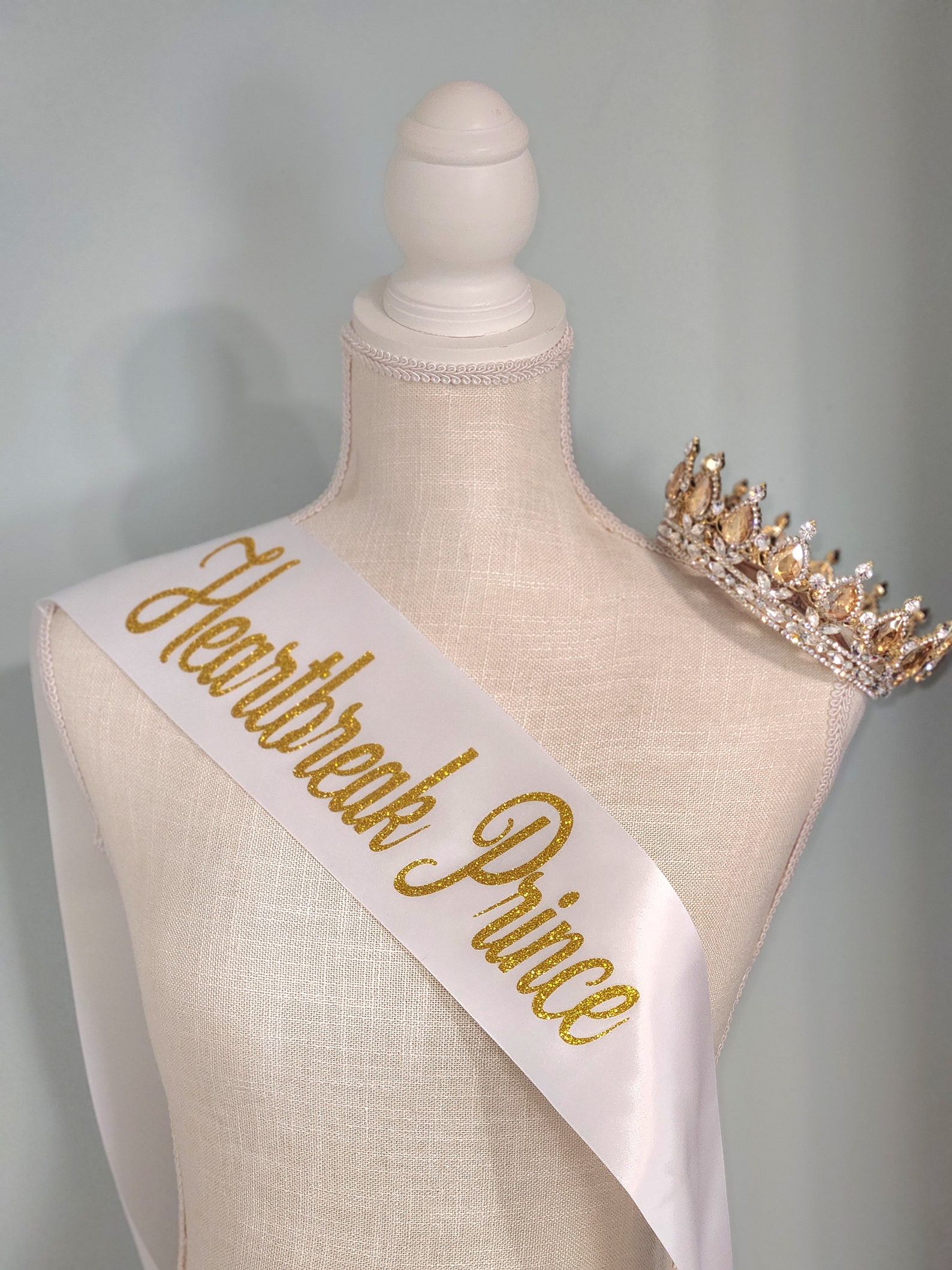 Sparkly Heartbreak Prince Sash | Custom Colors, Eras Tour Outfit - Etsy