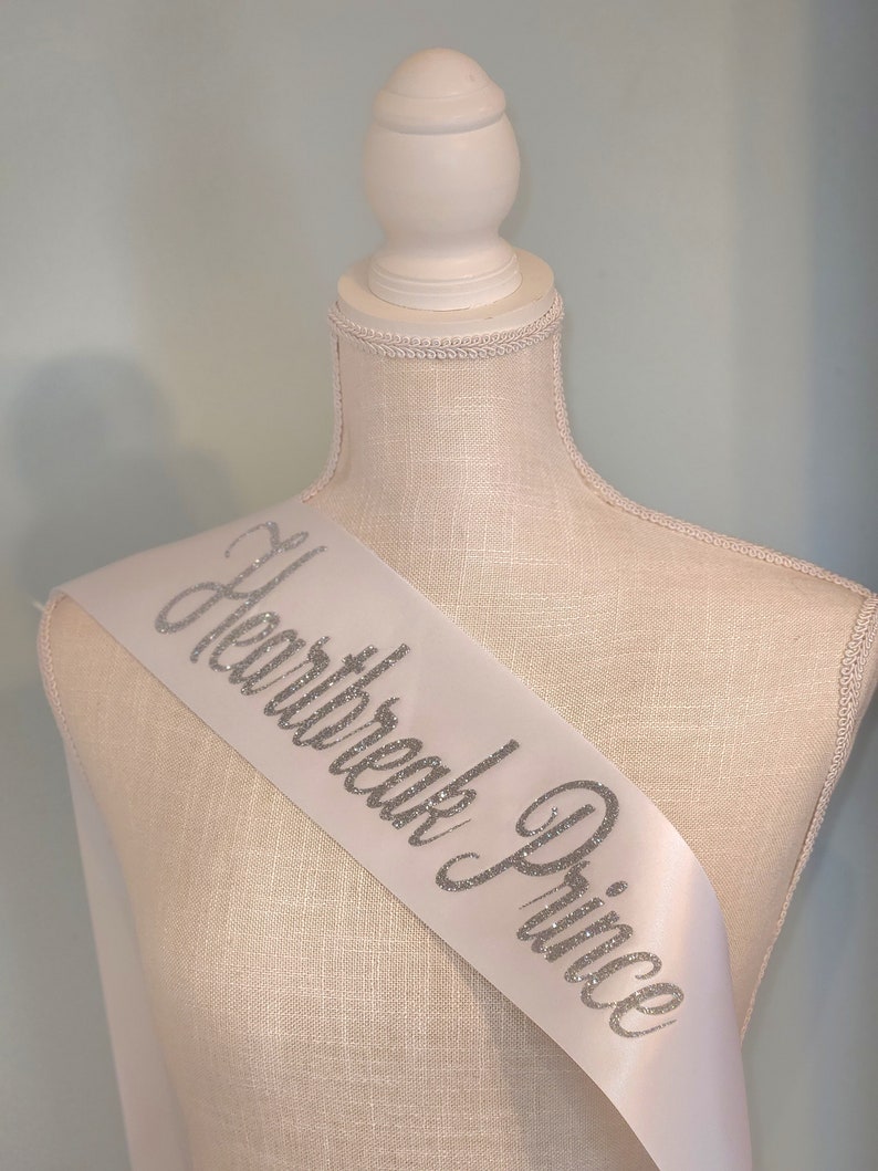 Heartbreak Prince Sash custom Colors Available Eras Tour - Etsy