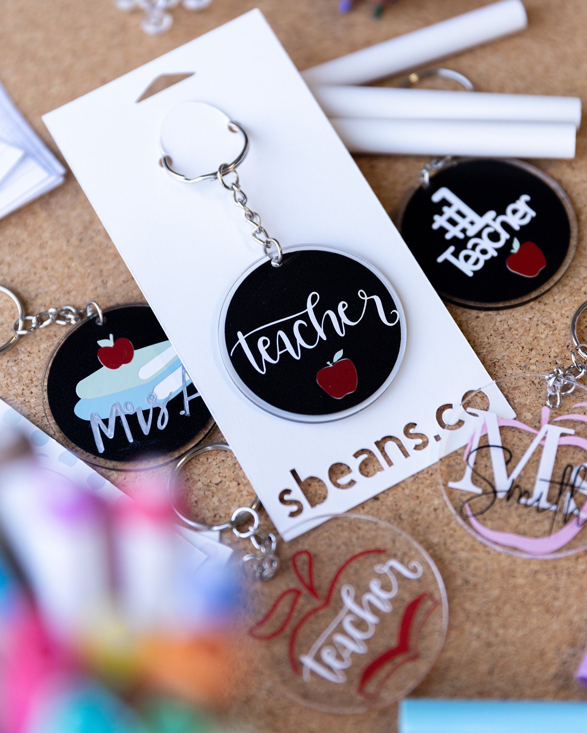 Teacher Keychain | Gift for Teachers | Acrylic Keychain - Etsy