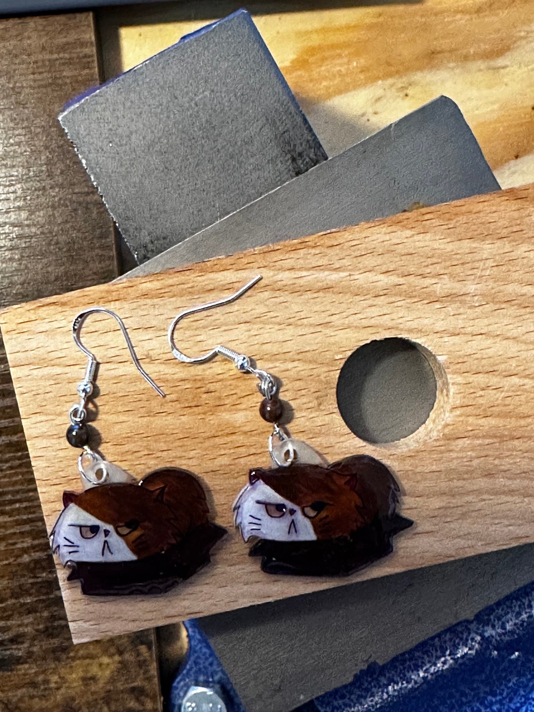 Grumpy Cat Earrings - Etsy