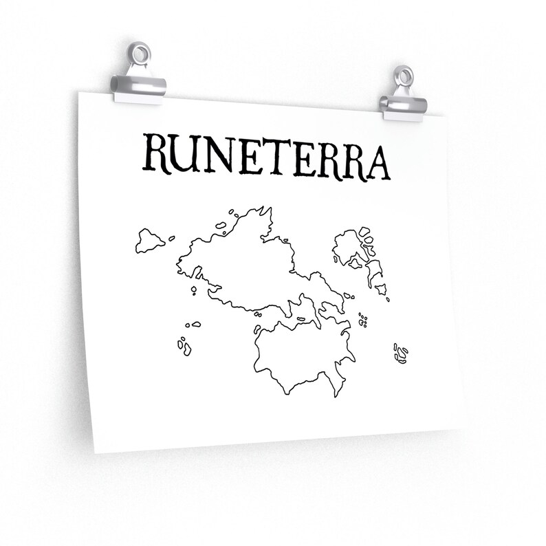 Runterra Map - League of Legends Poster - Etsy