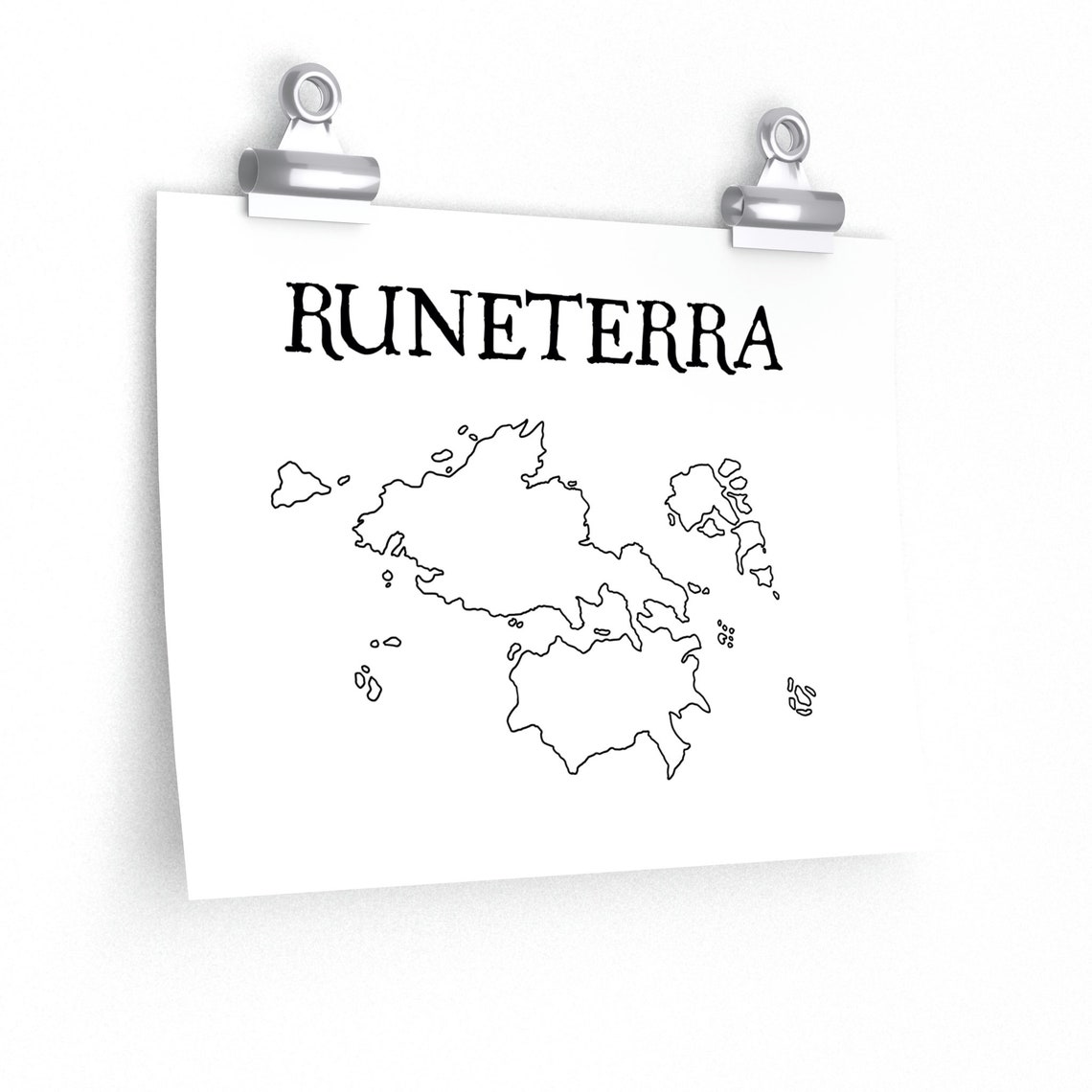Runterra Map - League of Legends Poster - Etsy