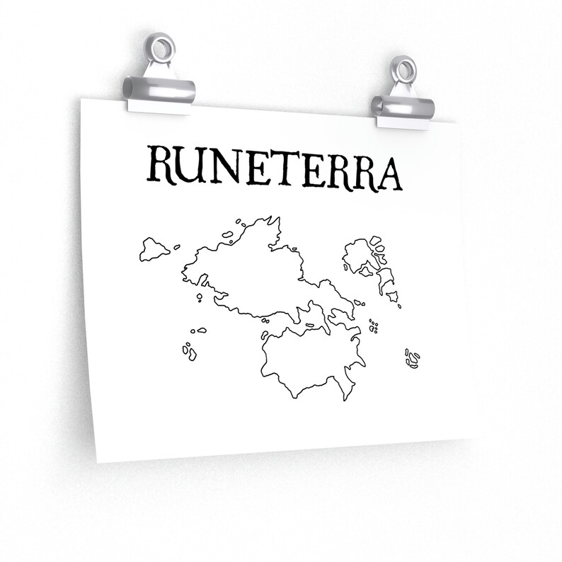 Runterra Map - League of Legends Poster - Etsy