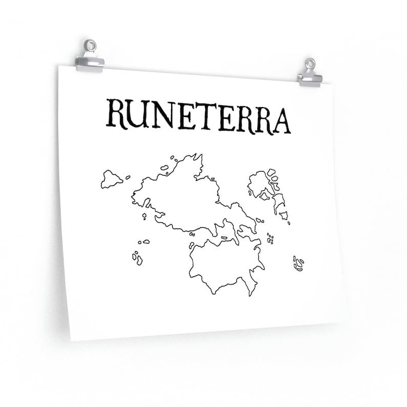 Runterra Map - League of Legends Poster - Etsy