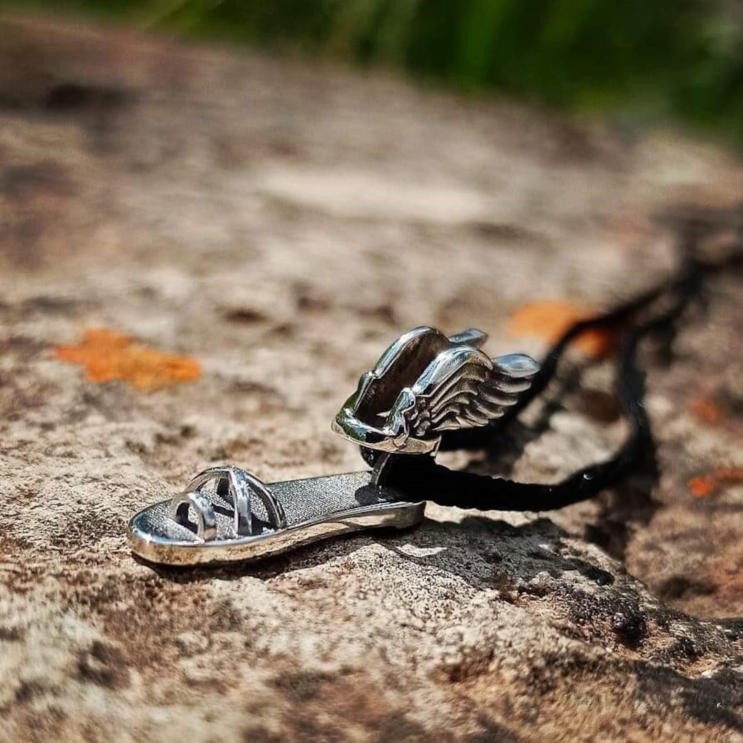 Hermes Winged Sandal Pendant in Sterling Silver 925 - Etsy