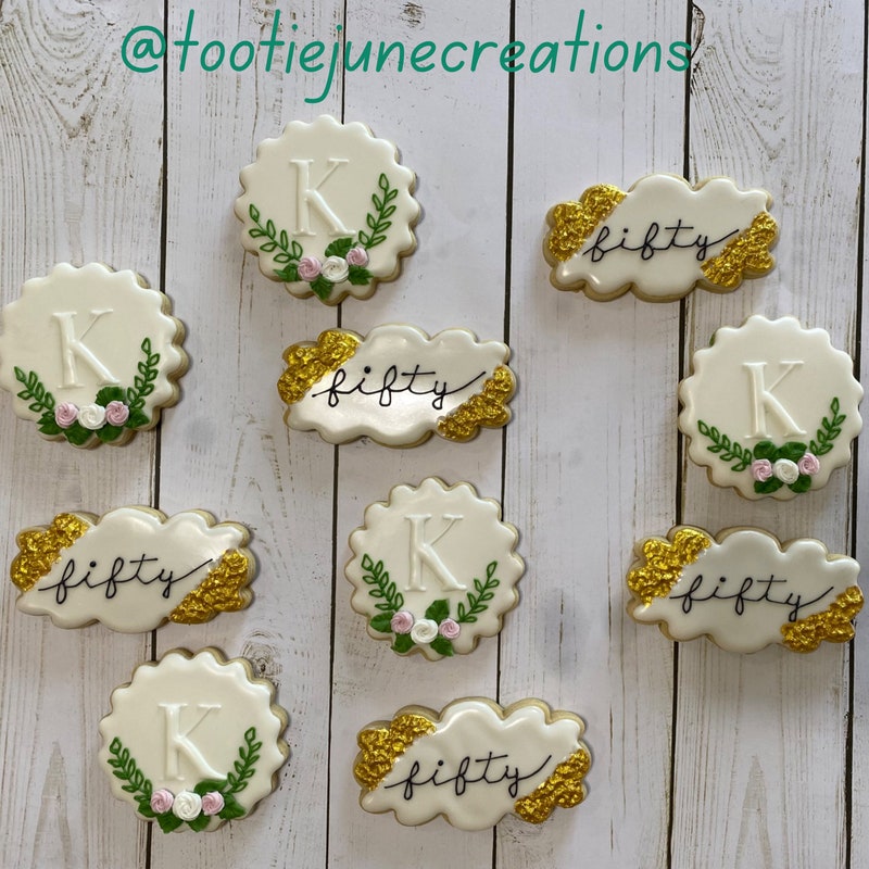 50th Birthday Cookies - Etsy