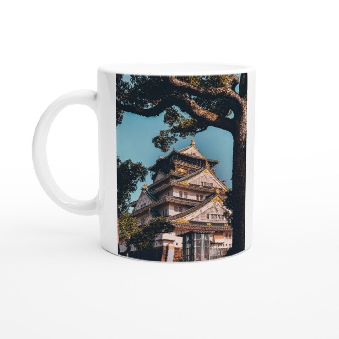 Osaka Mug, Osaka Castle, Japan Mug, Samurai Mug, Sky Mug, Medieval ...