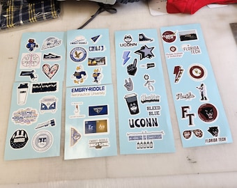 Custom College Stickers University Stickers - Etsy
