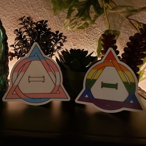 Therian Theta Delta Symbol Pride/lgbtq+ 3'x3' Stickers - Etsy