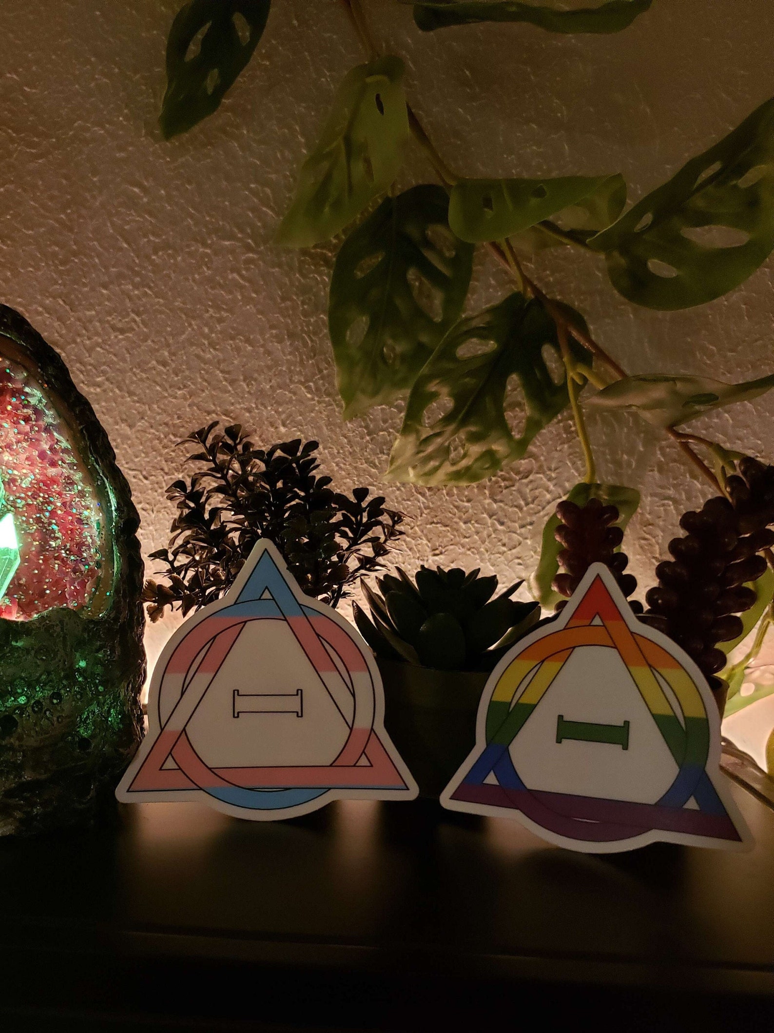 Therian Theta Delta Symbol Pride/lgbtq 3'x3' Stickers - Etsy