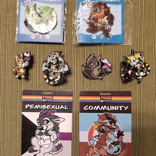 Furry Pins - Etsy