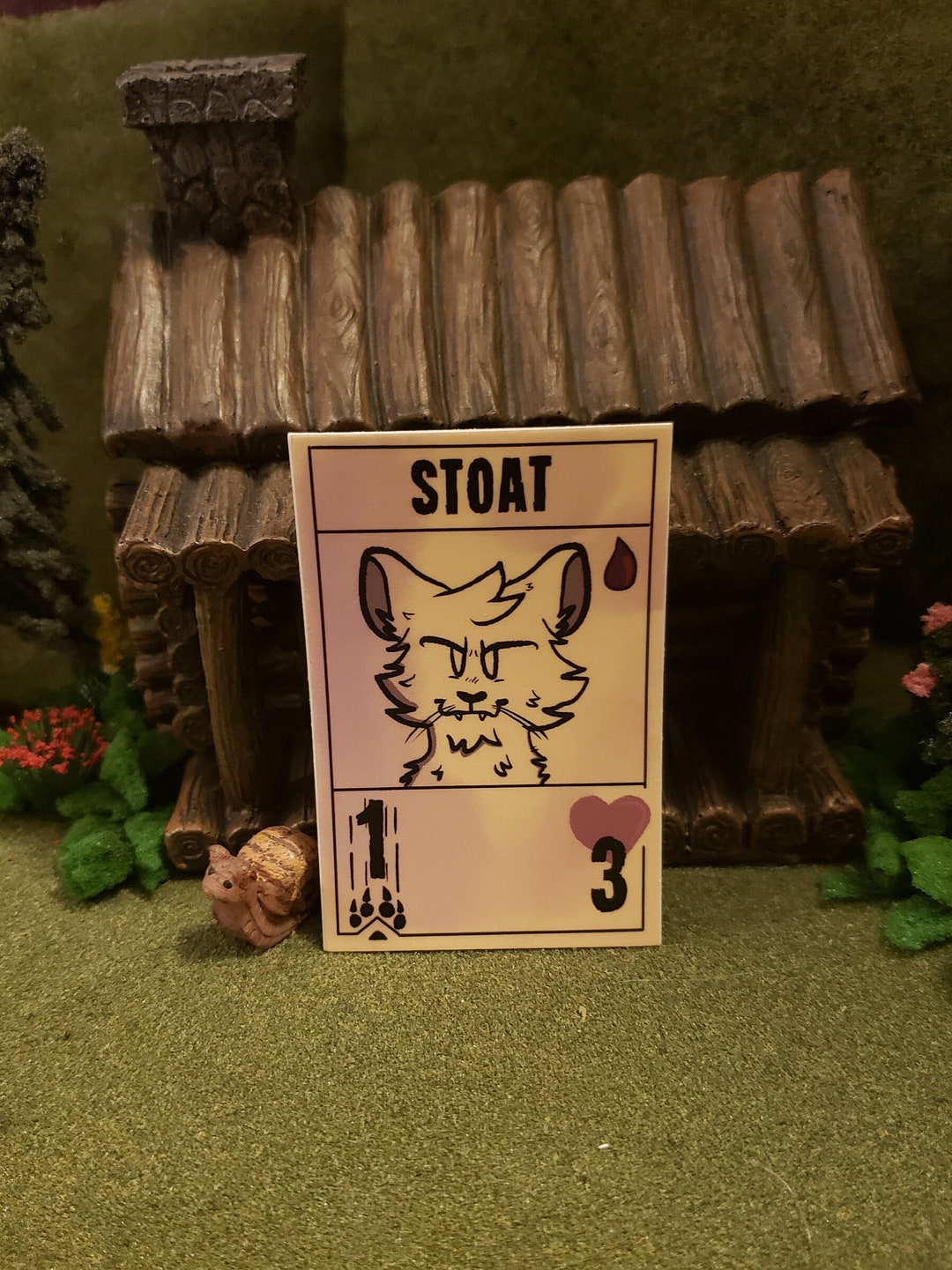 Inscryption - Stoat Card/p03 Inspired Vinyl Stickers - Etsy