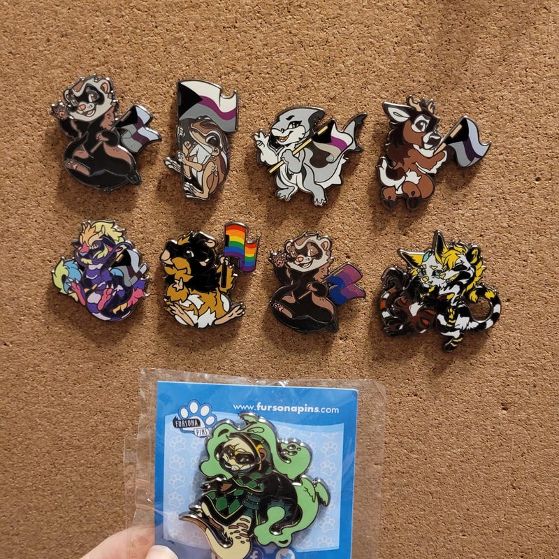 Furry Pins - Etsy