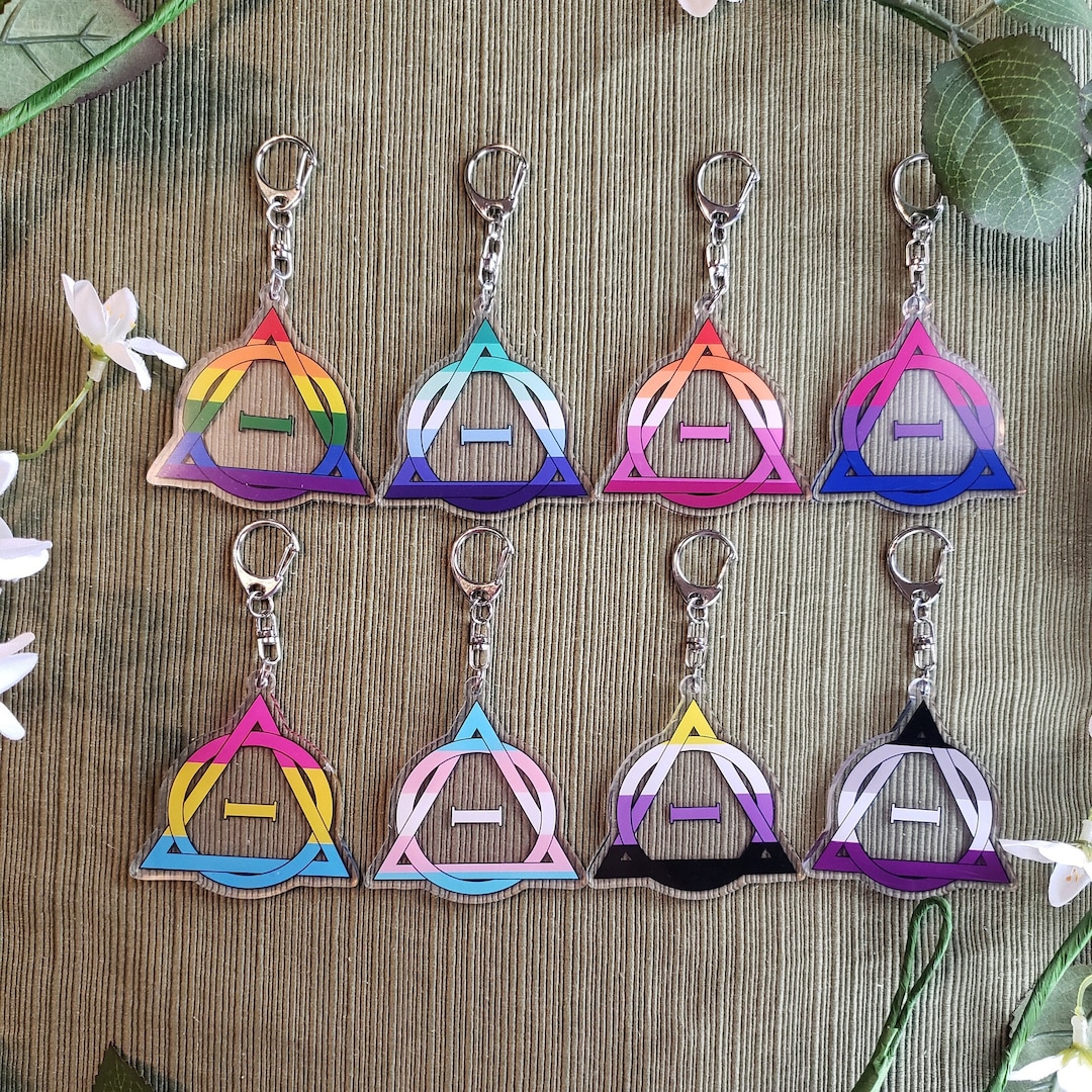 Therian Theta Delta Symbol Pride/lgbtq+ Double-sided Keychain - Etsy