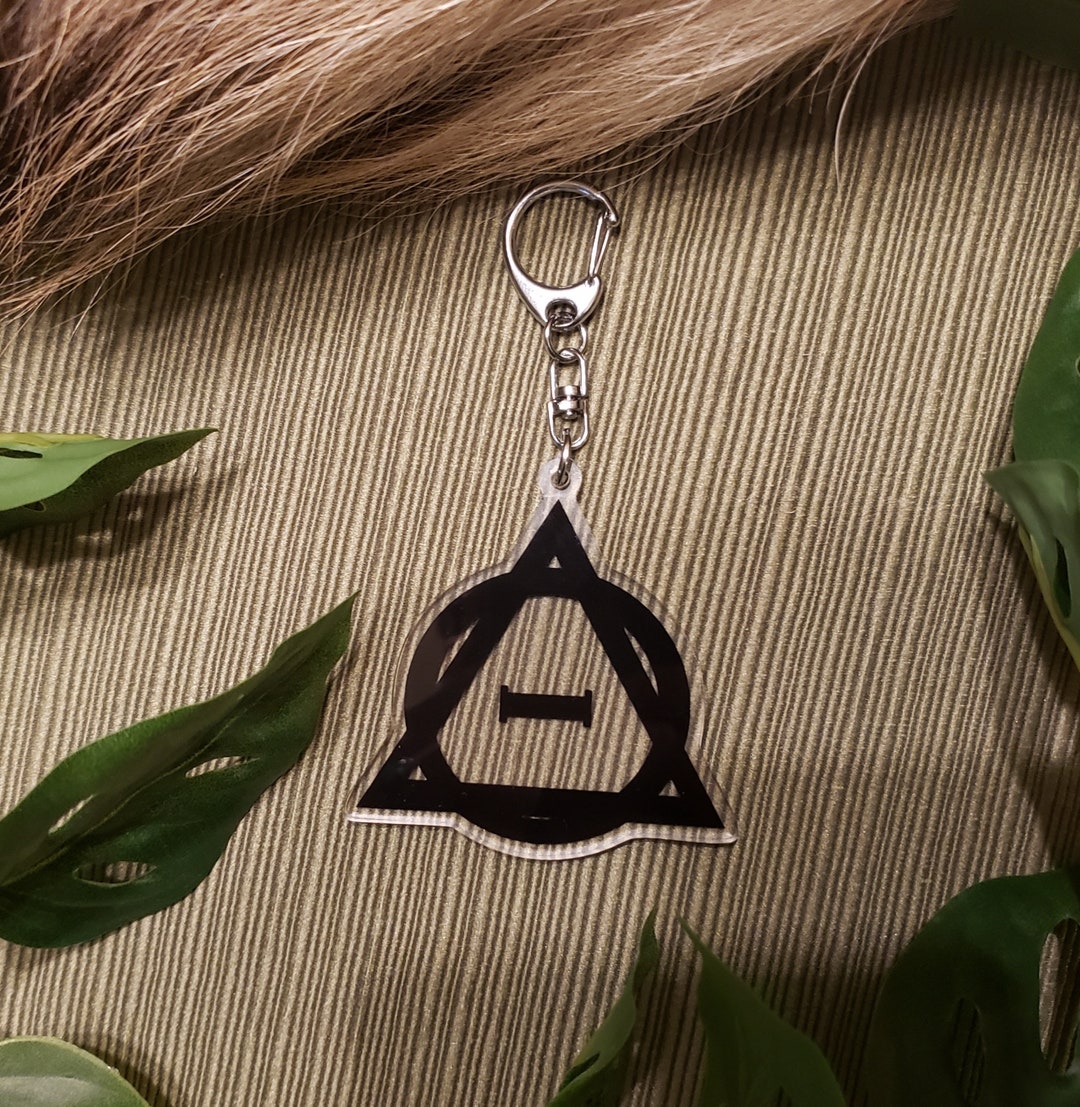 Therian Theta Delta Symbol Double-sided Keychain - Etsy