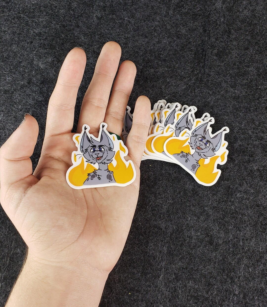 War Cats - Ashfur Fire Sticker - Etsy