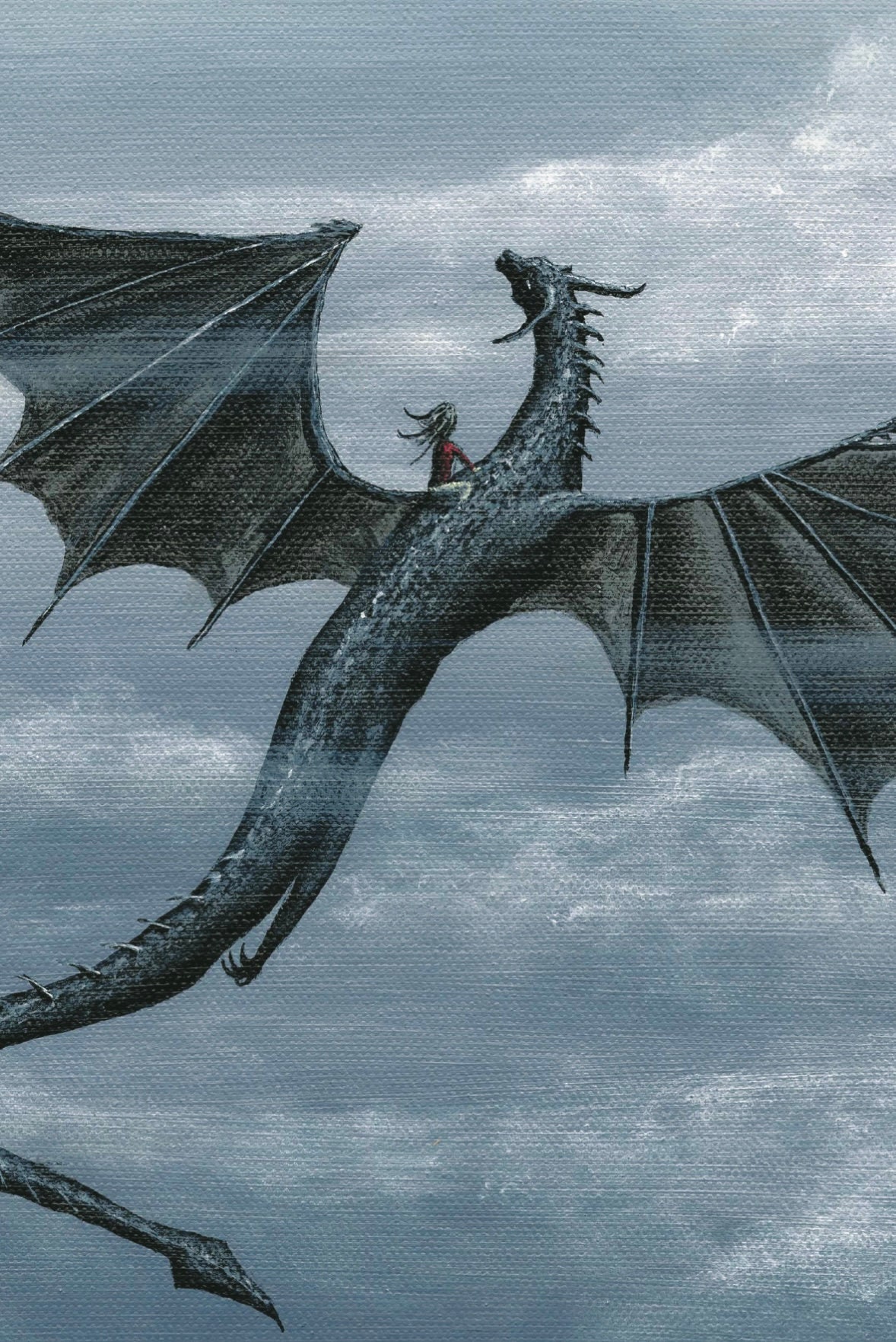 Dragon Woman Flying, Signed Art Print by Jessica Schuster, Beyond Her ...