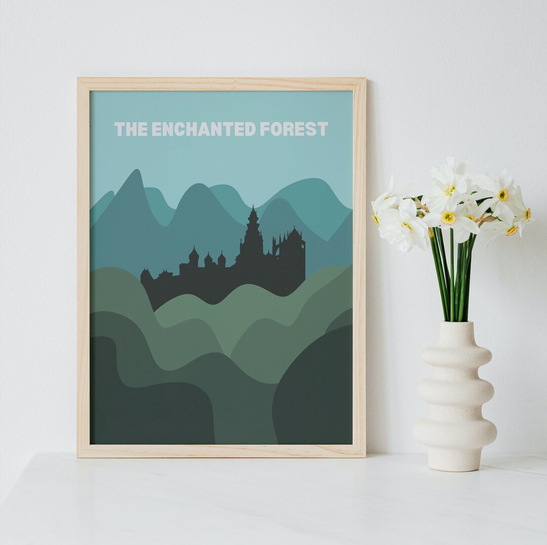 Once Upon a Time Enchanted Forest Travel Poster 11x14 Print - Etsy