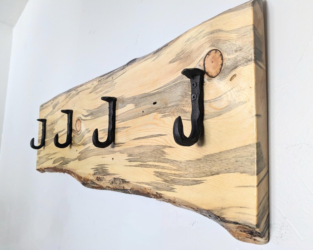 Live Edge Pine Coat Hanger - Etsy