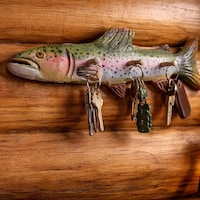 Wood Trout Fish 3D Decor - Etsy
