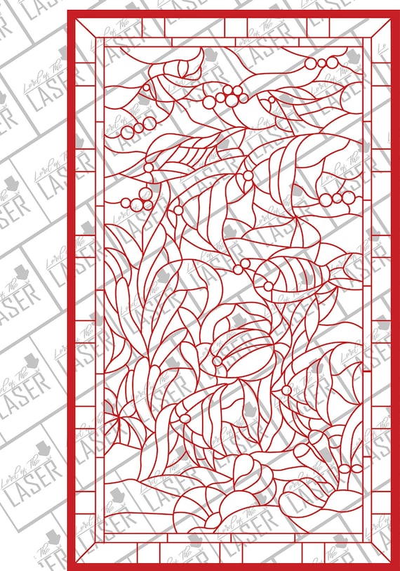 SVG File for Laser Cut Stained Glass Wood Art Stained Glass - Etsy