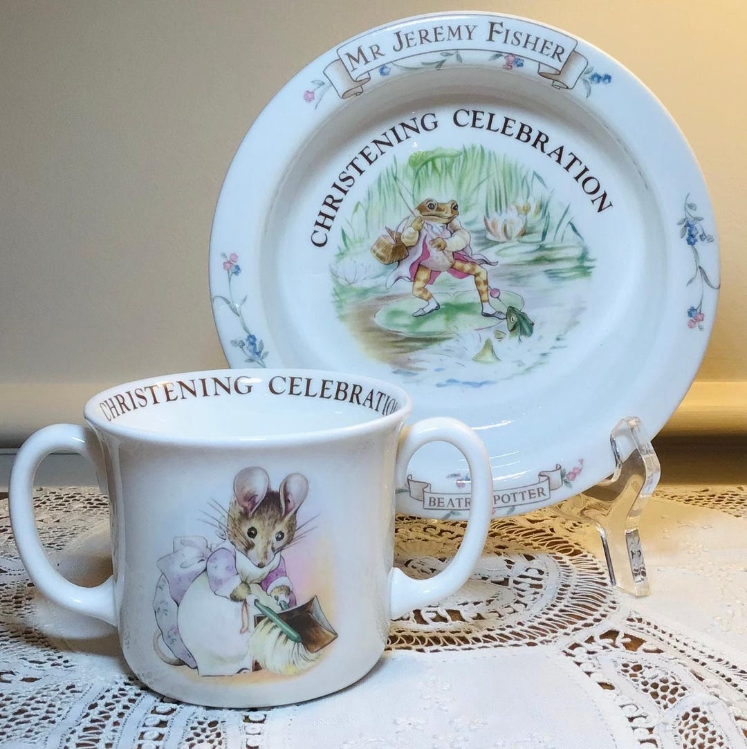 Vintage BEATRIX POTTER CHINA, Royal Albert, Child's Cup-bowl Set ...