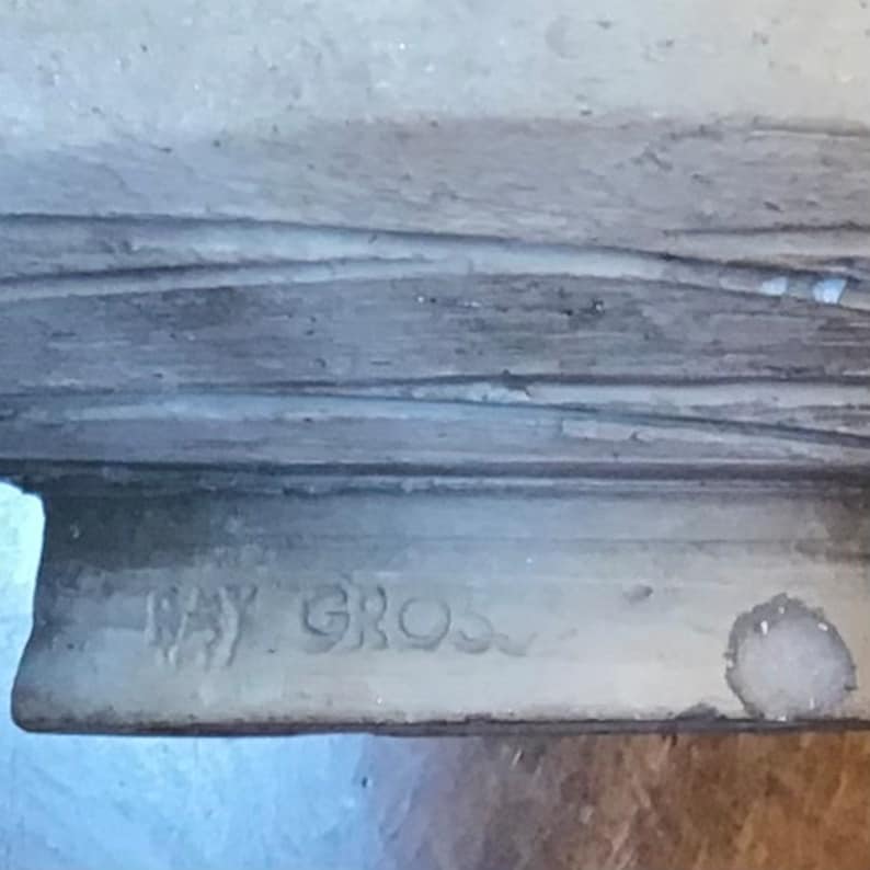 Vintage Ray Gross Studio Art Pottery Raku Square Large Cup. - Etsy