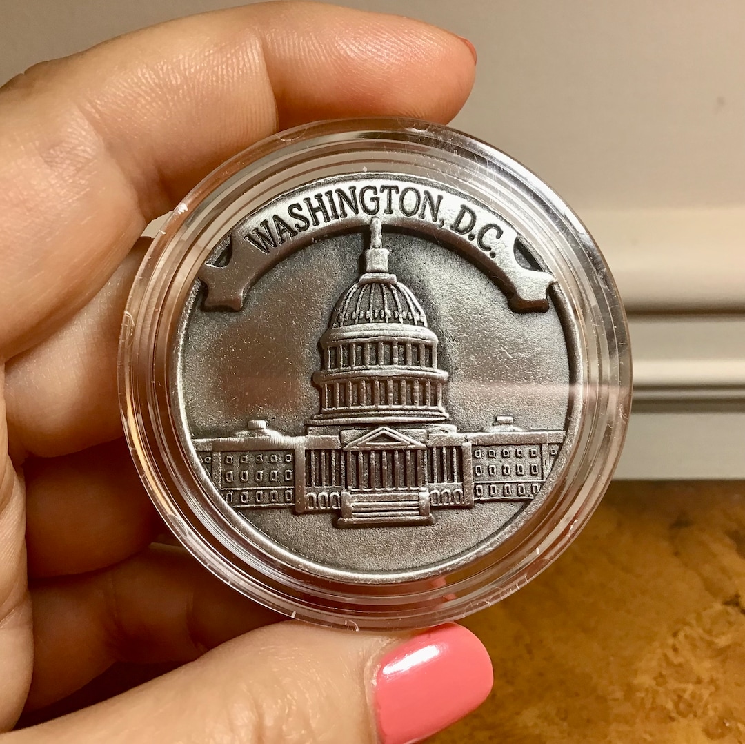 Vintage, Washington D.C. Souvenir Coin Token Pewter 1990's. Washington ...