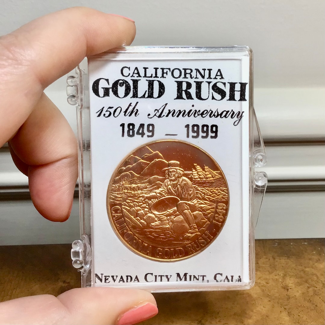 California Gold Rush 150th Anniversary Sesquicentennial Gold - Etsy