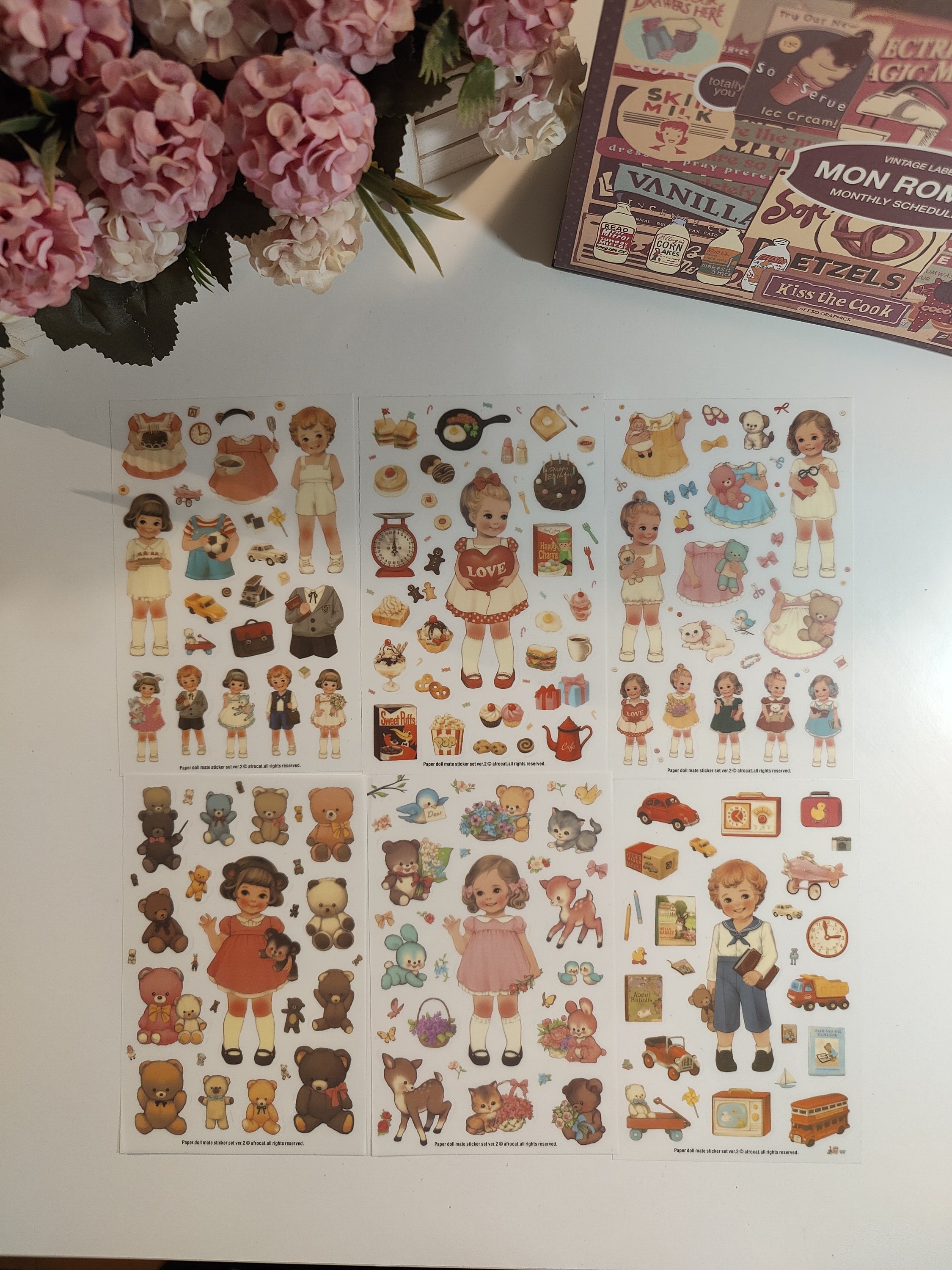 Cute Bullet Journal Stickers, Korean Style Stickers, Decorative Sticker ...