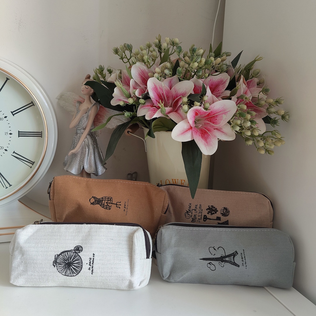 Small Minimalist Pencil Case for Stationary - Etsy