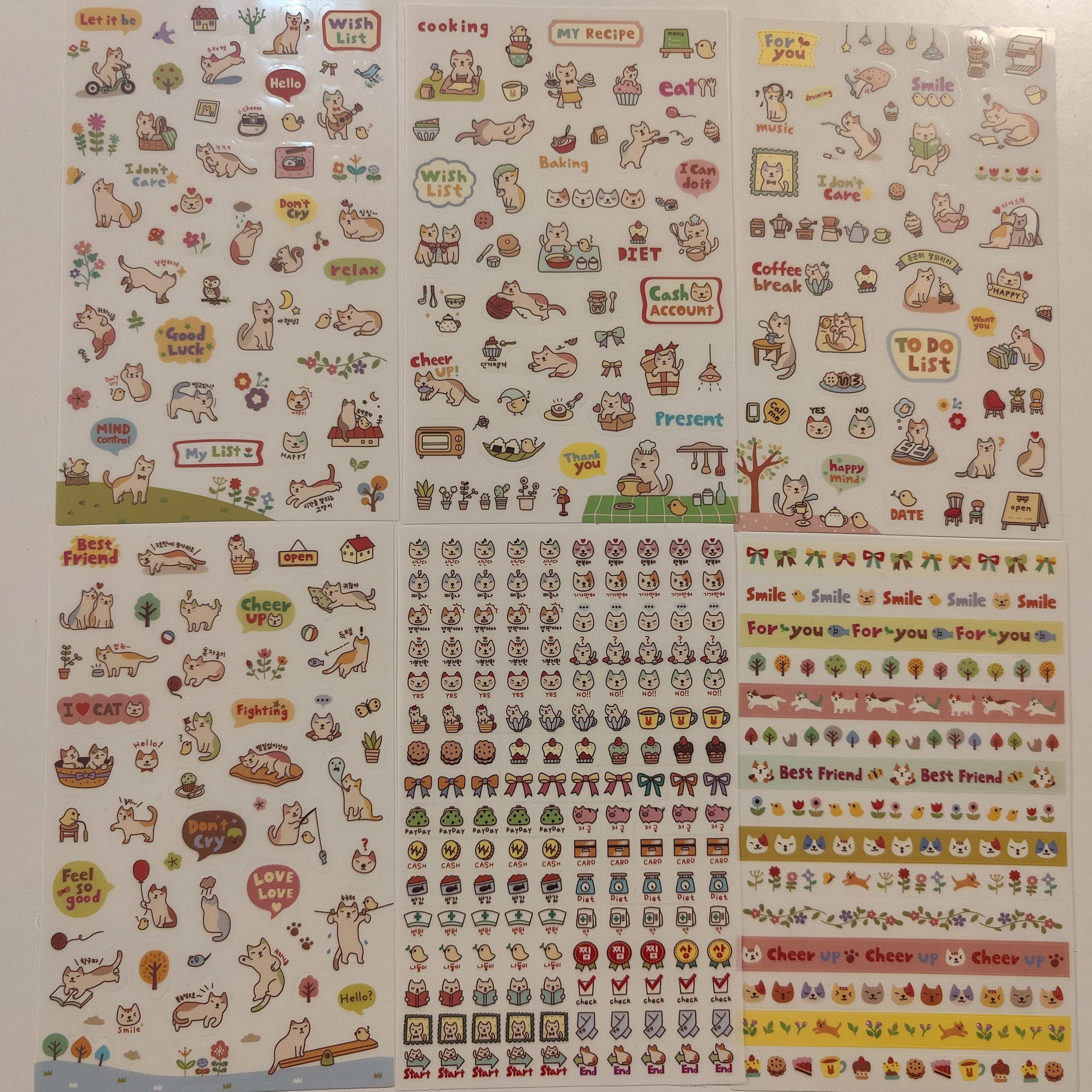Cute Bullet Journal Stickers,kawaii Stickers, Decorative Sticker ...